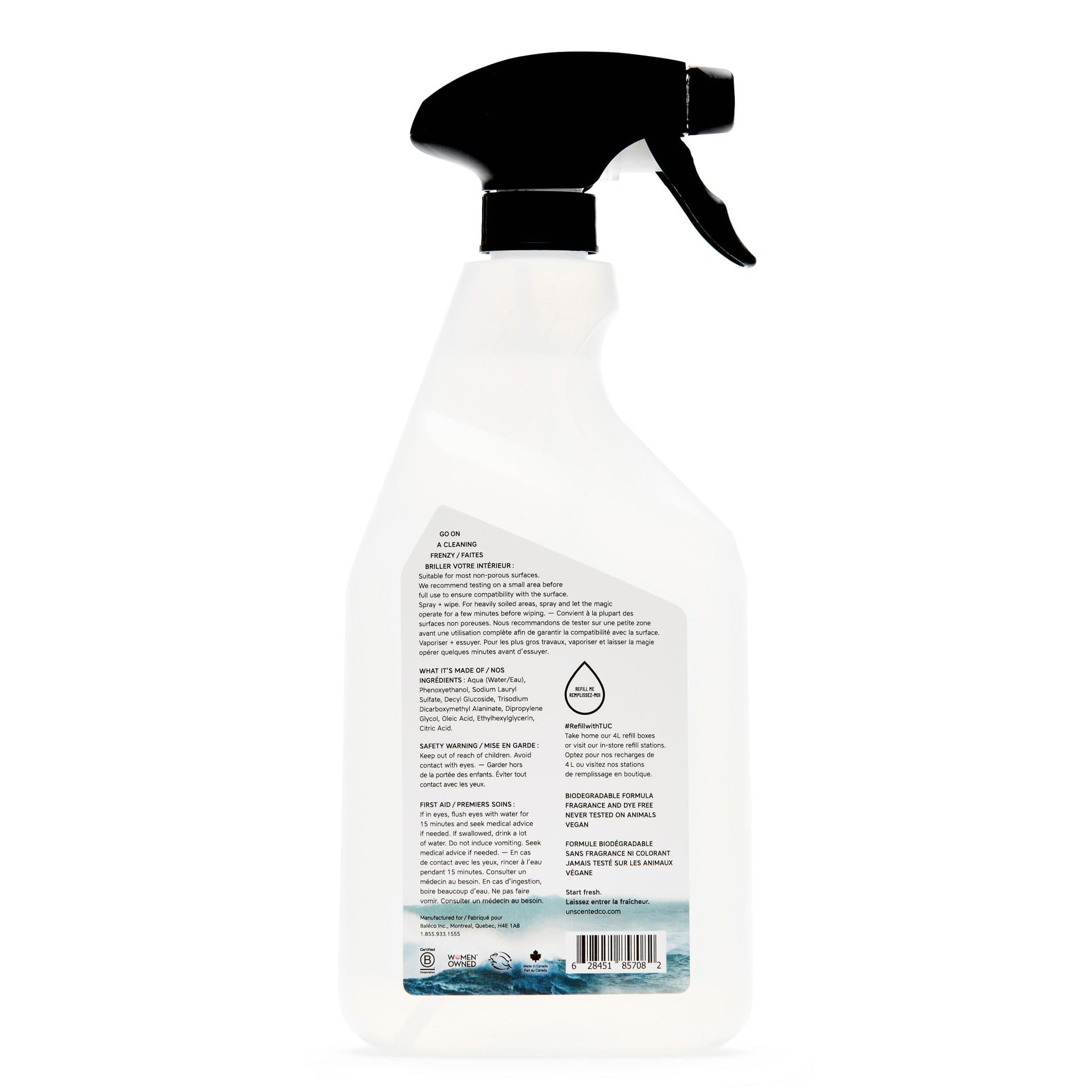 Unscented household cleaning products store